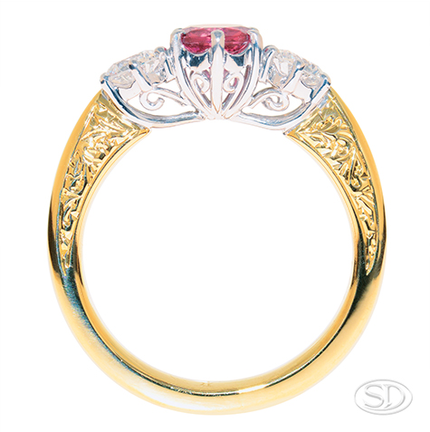 Miranda – three Stone Engagement Ring - Stephen Dibb