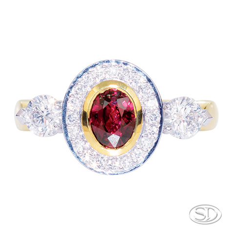 Roisin – ruby Engagement Ring - Stephen Dibb Jewellery