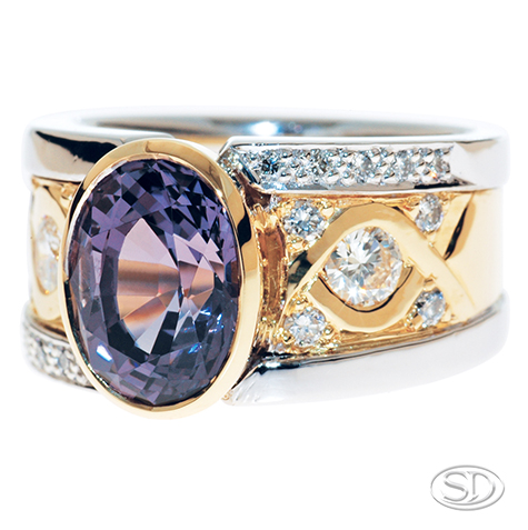 Wenoa–oval-purple spinel-&-diamond-wide-tuscan-style-dress-ring-2 ...