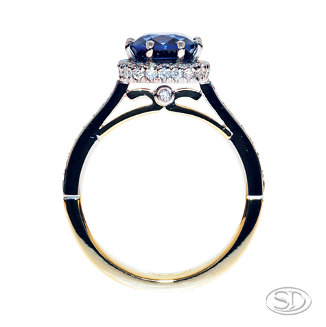 Whitney – Cushion Cut Engagement ring - Stephen Dibb Jewellery