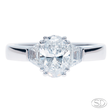 Astra – Oval Diamond Engagement Ring - Stephen Dibb Jewellery