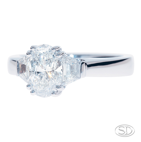 Astra – Oval Diamond Engagement Ring - Stephen Dibb Jewellery