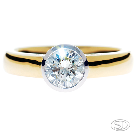 Stephanie – solitaire diamond engagement ring - Stephen Dibb Jewellery