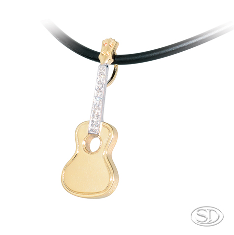 Ukulele – custom made ukulele pendant - Stephen Dibb Jewellery